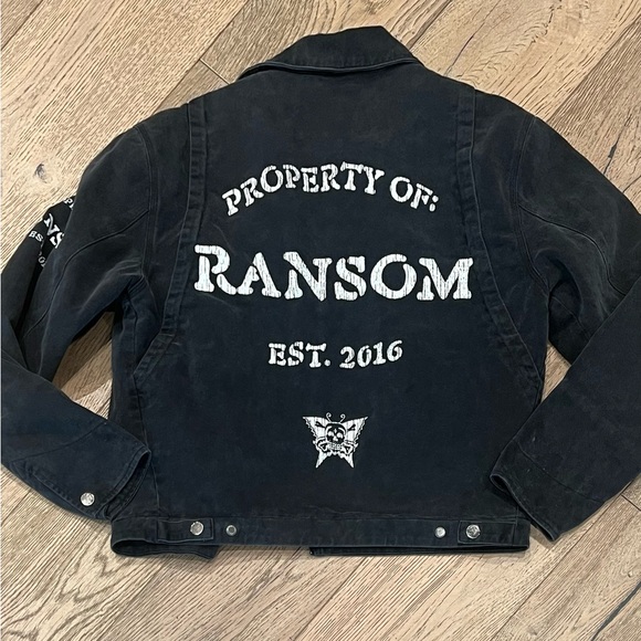 Ransom | Jackets & Coats | Property Of Ransom Detroit Faded Black Denim ...